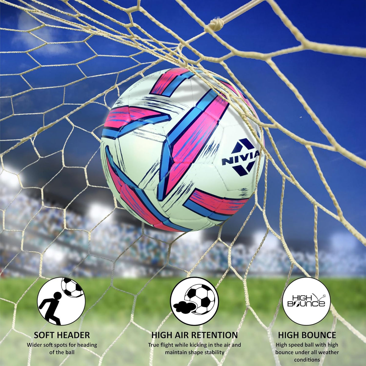 Nivia Classic 2.0 Football, Rubberized Stitched, 32 Panel, Suitable fo ...